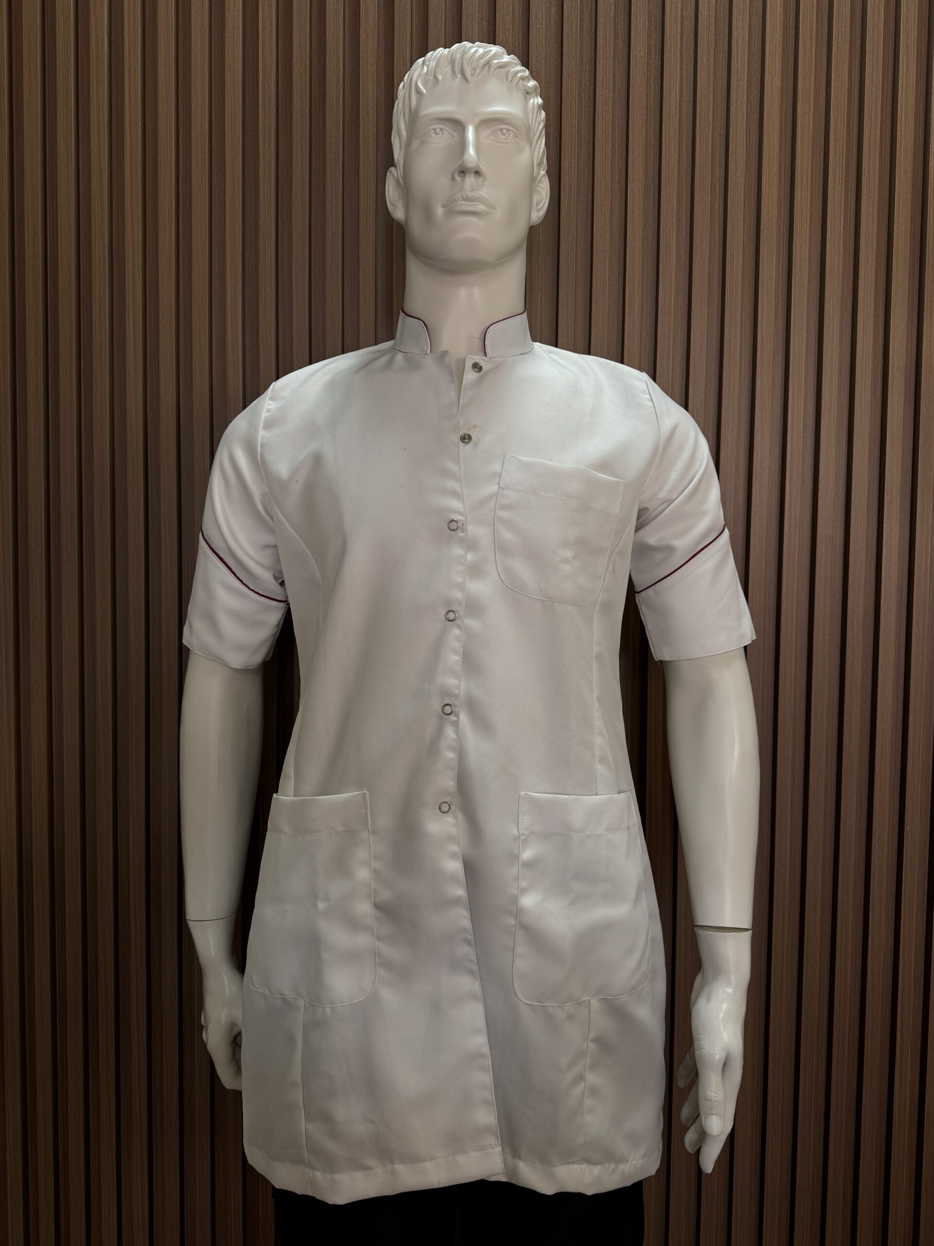 Medical Uniform Collar China Coat Short Sleeve – Den Haady Apparel